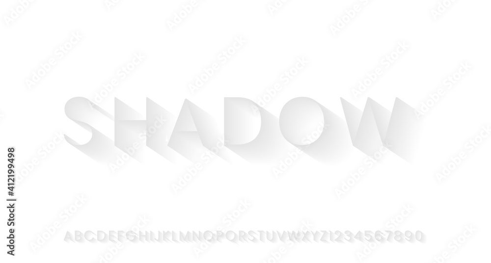 Gradient shadow thin text effect, suitable for flyer, poster, headline ...