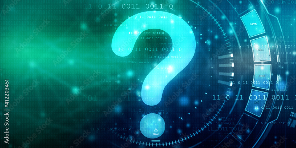2d illustration question mark background Stock Illustration | Adobe Stock