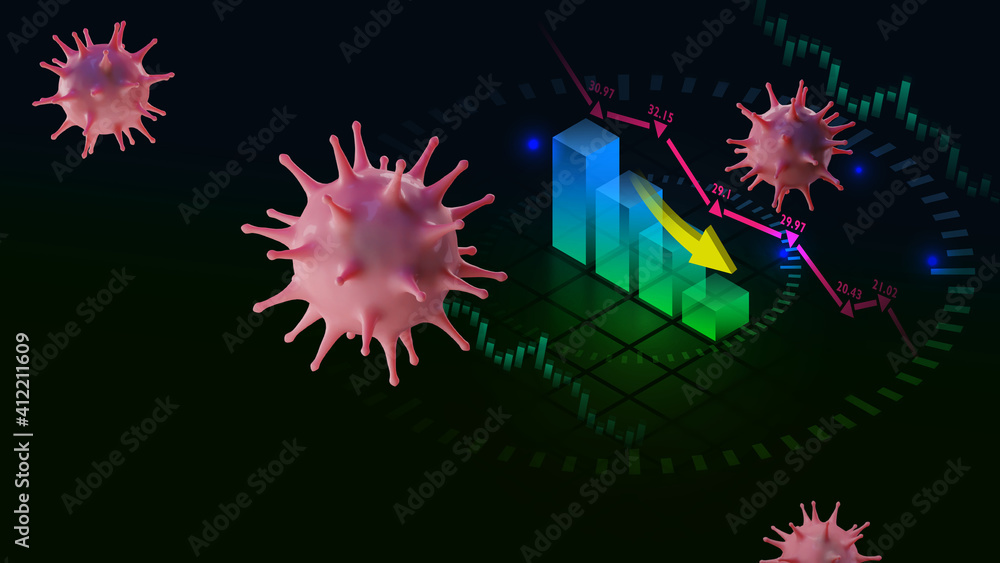 Global World patient graph, infographic, chart down of covid-19, corona ...
