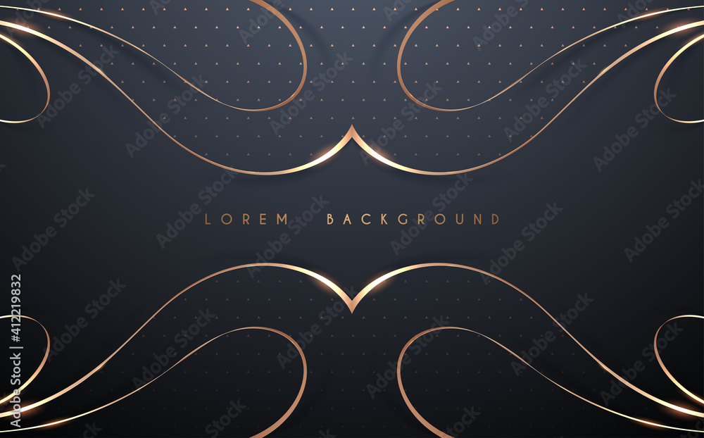 Abstract gold lines luxury background Stock Vector | Adobe Stock