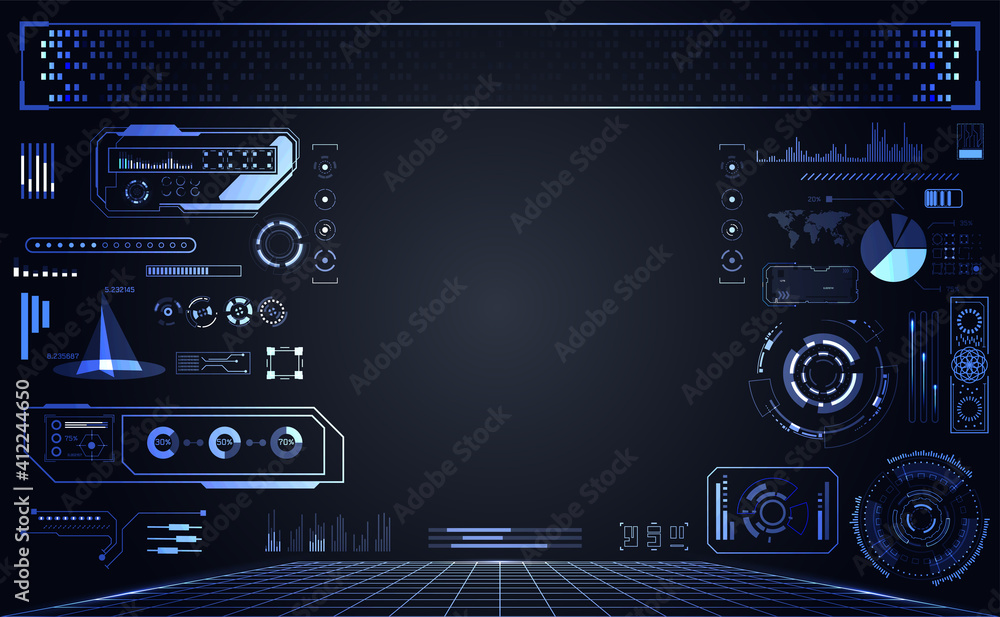 abstract technology ui futuristic concept hud interface hologram ... abstract technology ui futuristic concept hud interface hologram ...