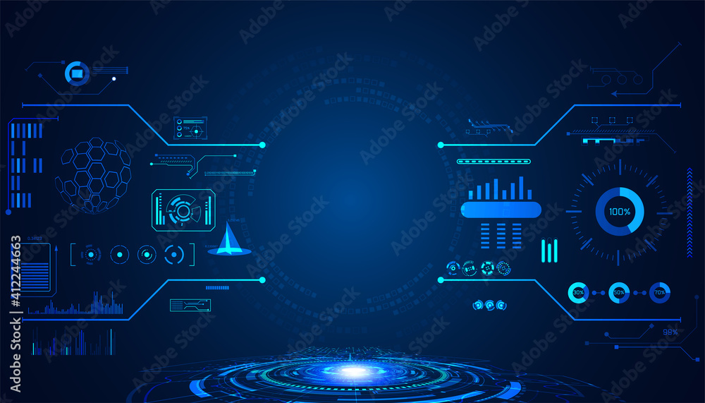 abstract technology ui futuristic concept hud interface hologram ...