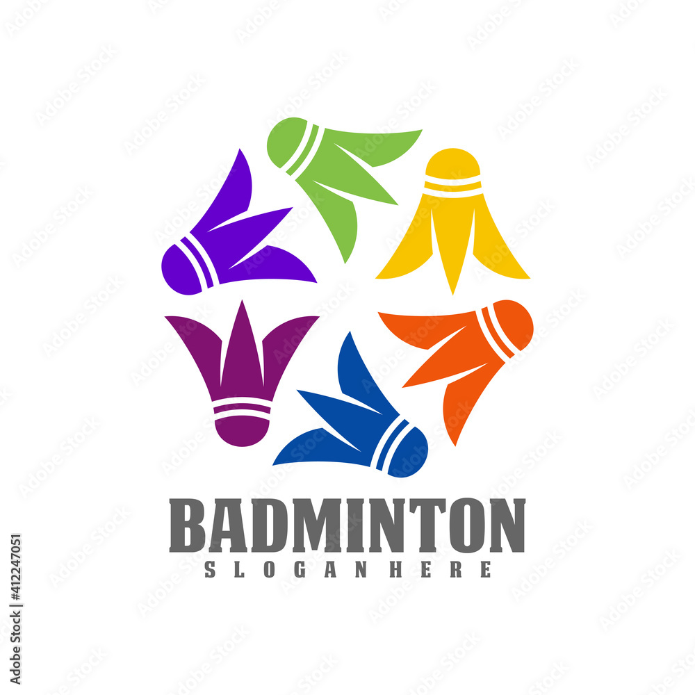 Professional Badminton Sports Team Championship Logo, Creative ...