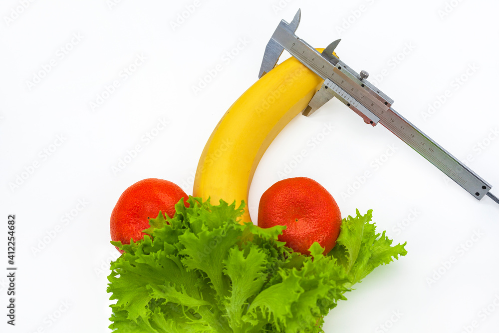 Male problems, Concept - the size of a male penis, Concept of ...