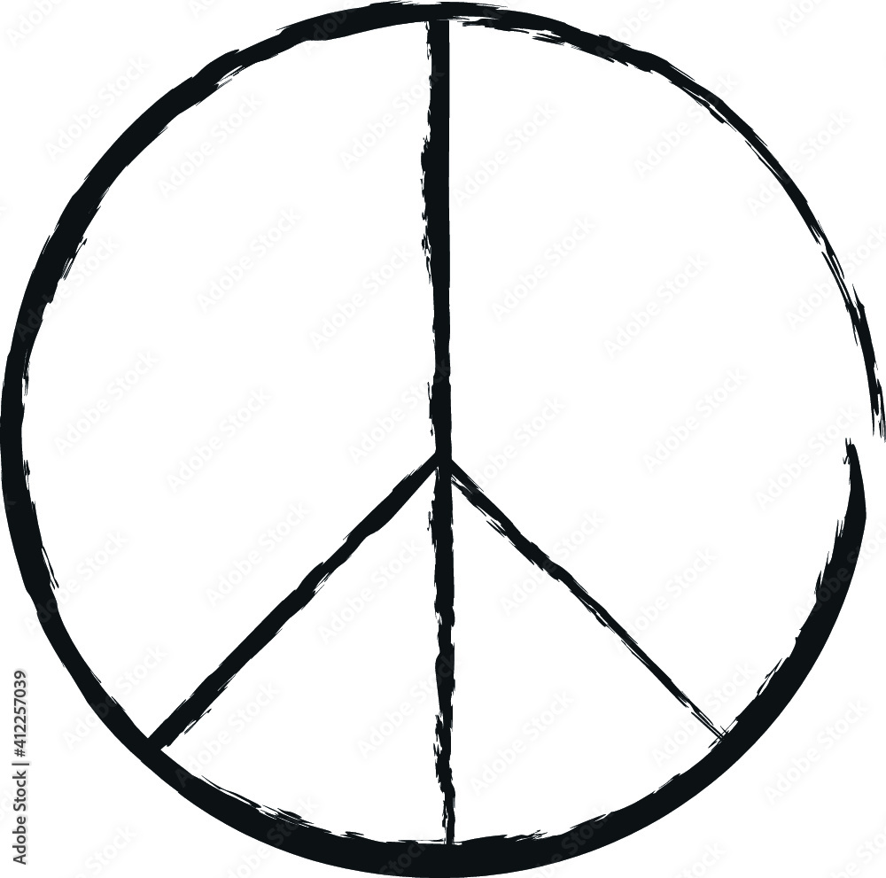 Peace sign Stock Vector | Adobe Stock