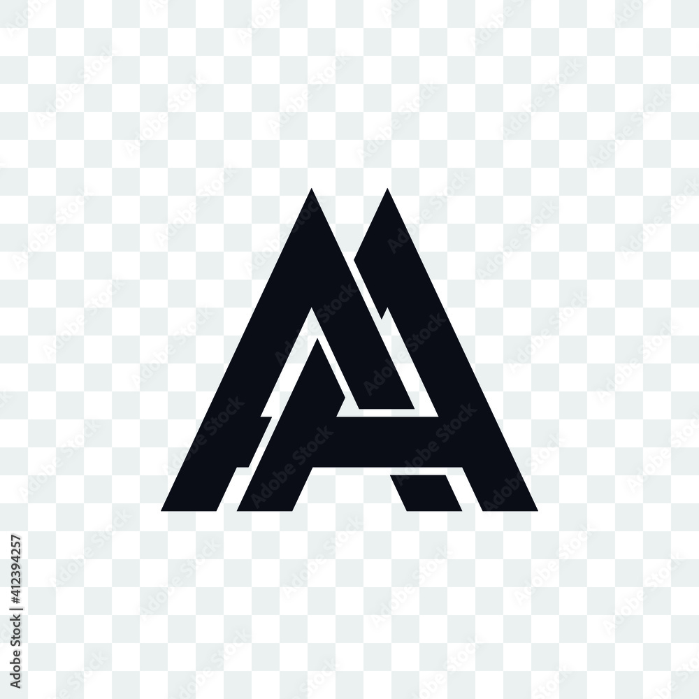 aa letter logo design on white background Stock Vector | Adobe Stock