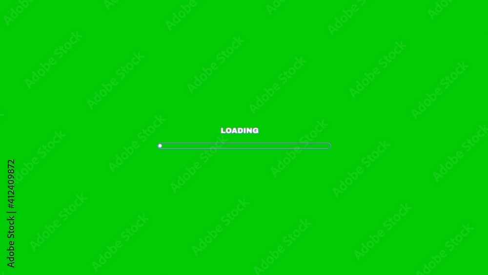 Loading bar animation on green screen background. Animated green screen ...