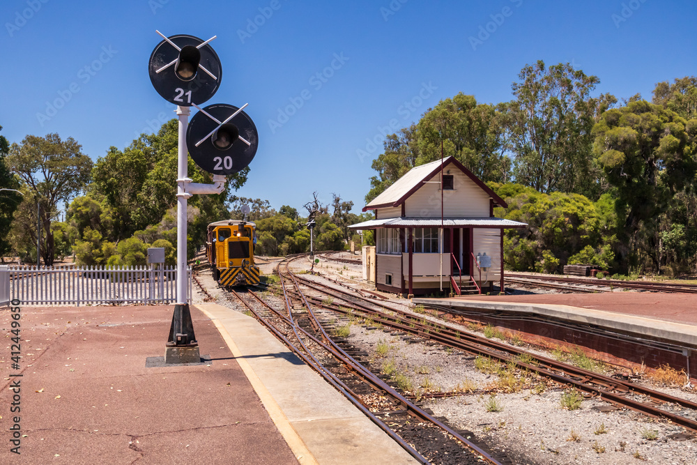 Whiteman, Australia - Jan 16, 2021: The Whiteman Park Railway Station ...