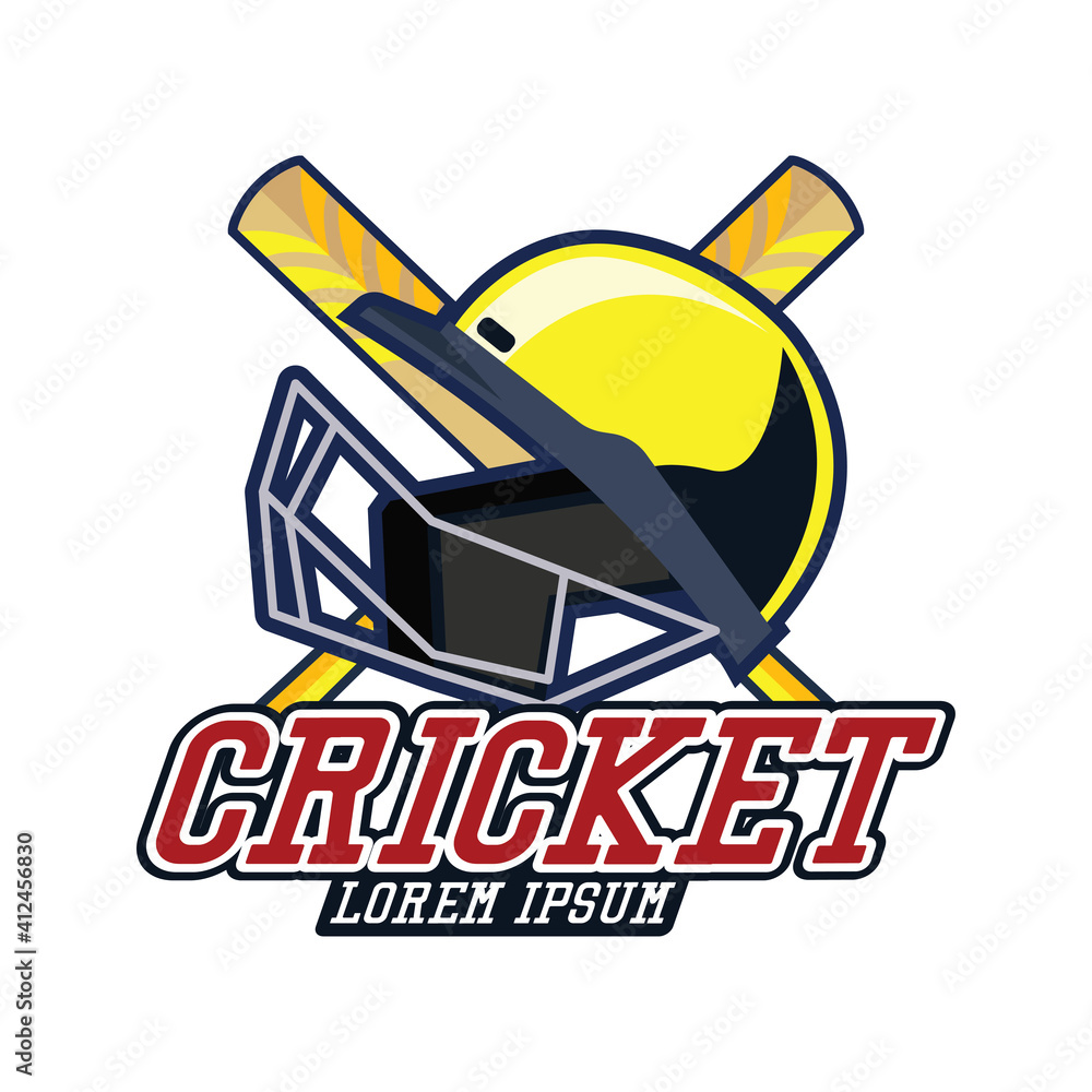 cricket logo with text space for your slogan tag line, vector ...