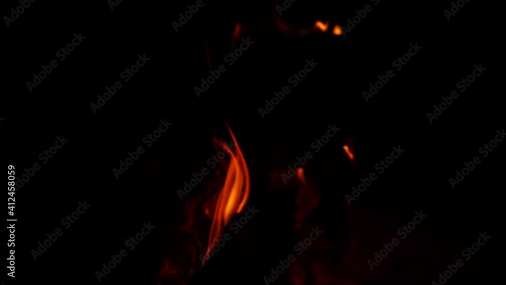 Shot of low intensity fire flame, Low intensity fire flame view Stock ...