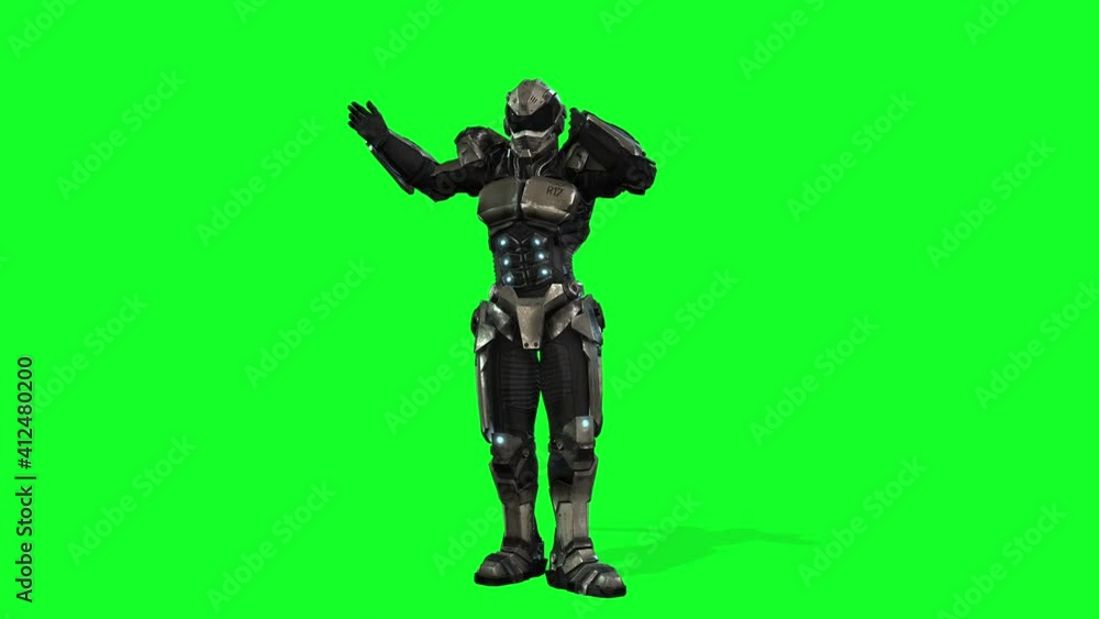 Vidéo Stock 4k animation - robot dancing in style with Realistic motion ...