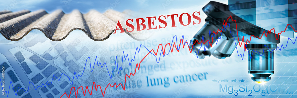 Analysis of an asbestos sample from an old roof against a technology ...