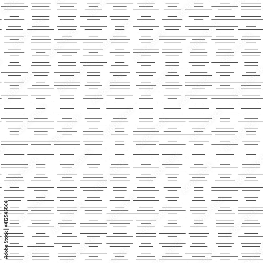Seamless horizontal of dotted random chaotic line pattern. Vector Black ...