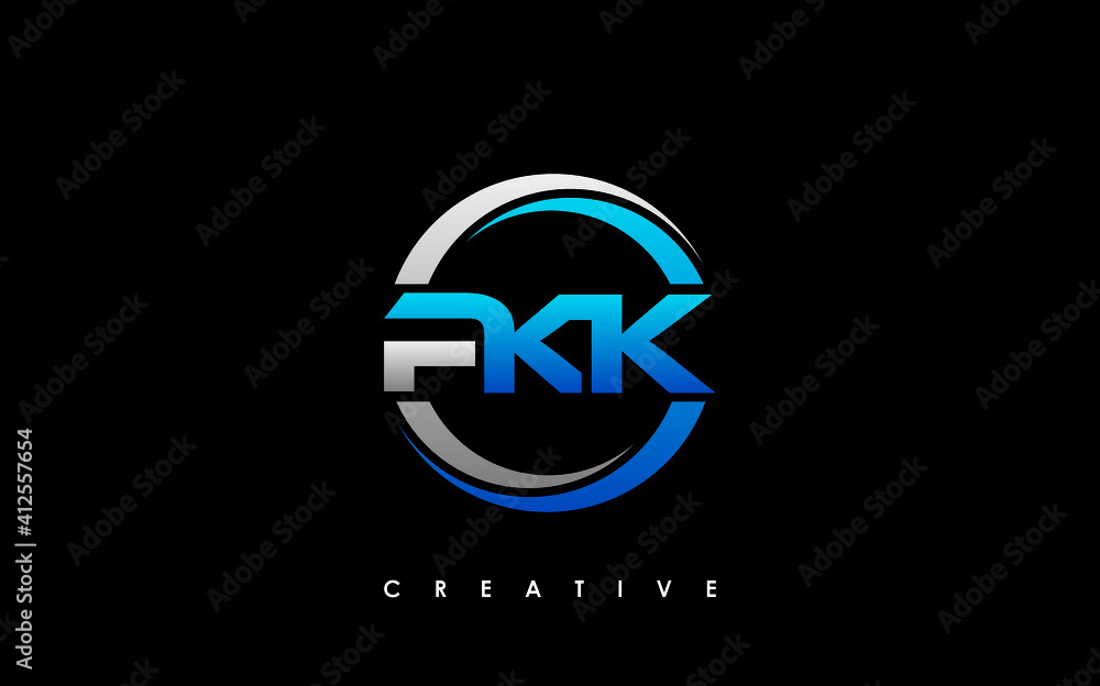 PKK Letter Initial Logo Design Template Vector Illustration Stock ...