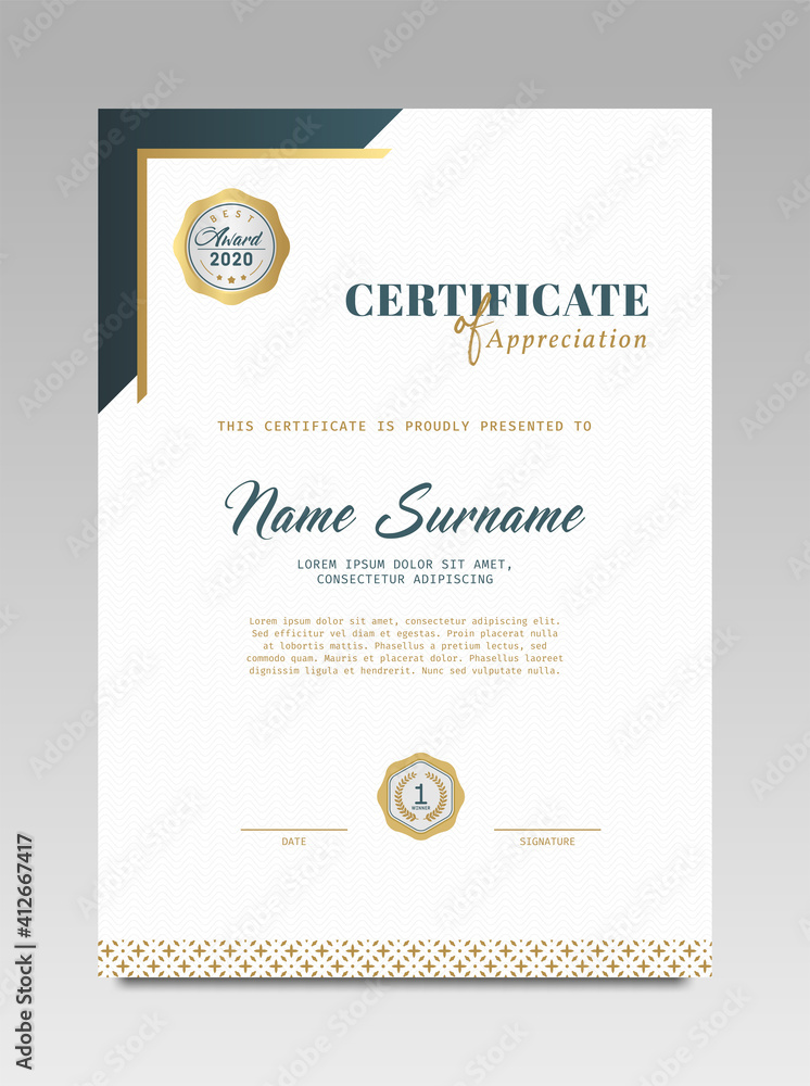 Certificate Background A4