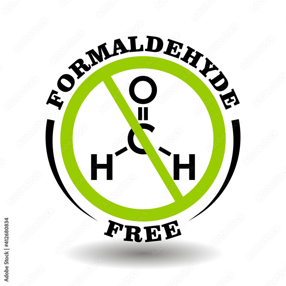 Prohibited vector stamp Formaldehyde free for bio packaging label ...