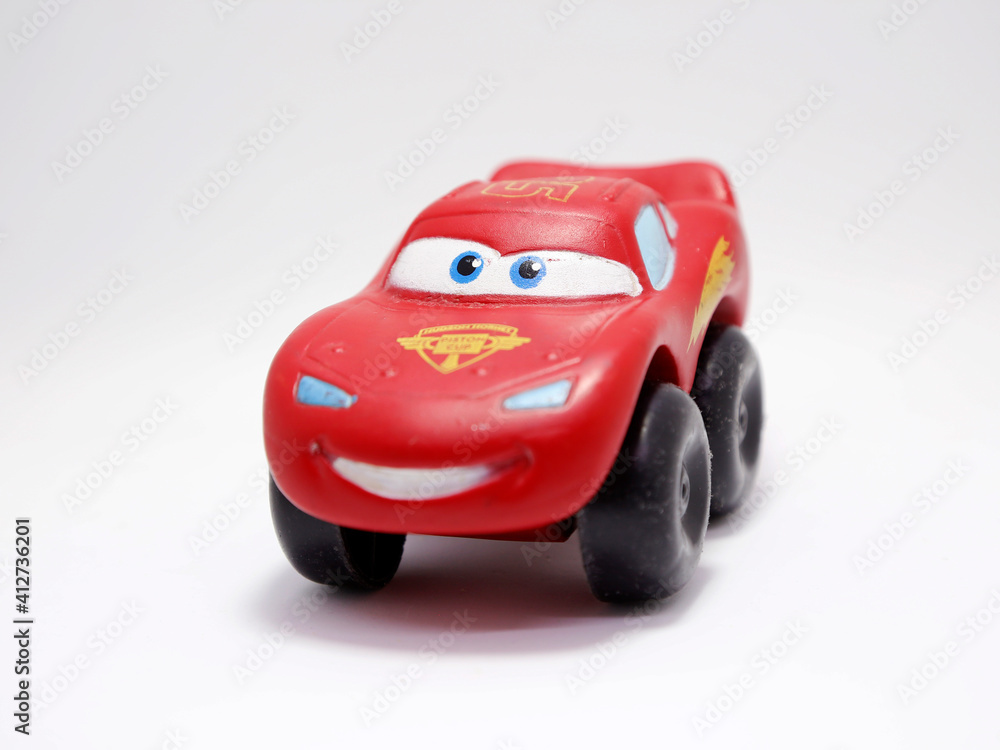 Cars. Lightning MCQUEEN. Toy car for Children. Pixar Cars movie. Red ...