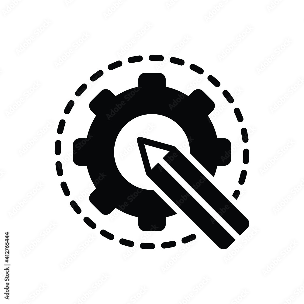 Black solid icon for resource Stock Vector | Adobe Stock