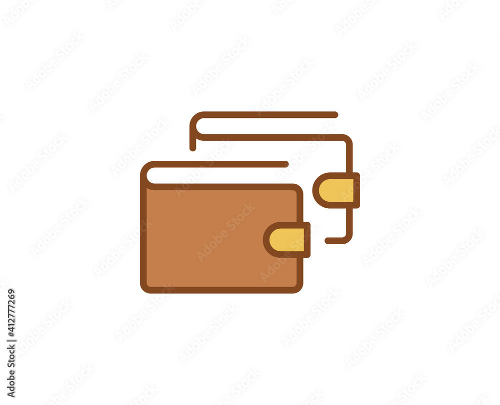Wallet line icon. High quality outline symbol for web design or mobile ...