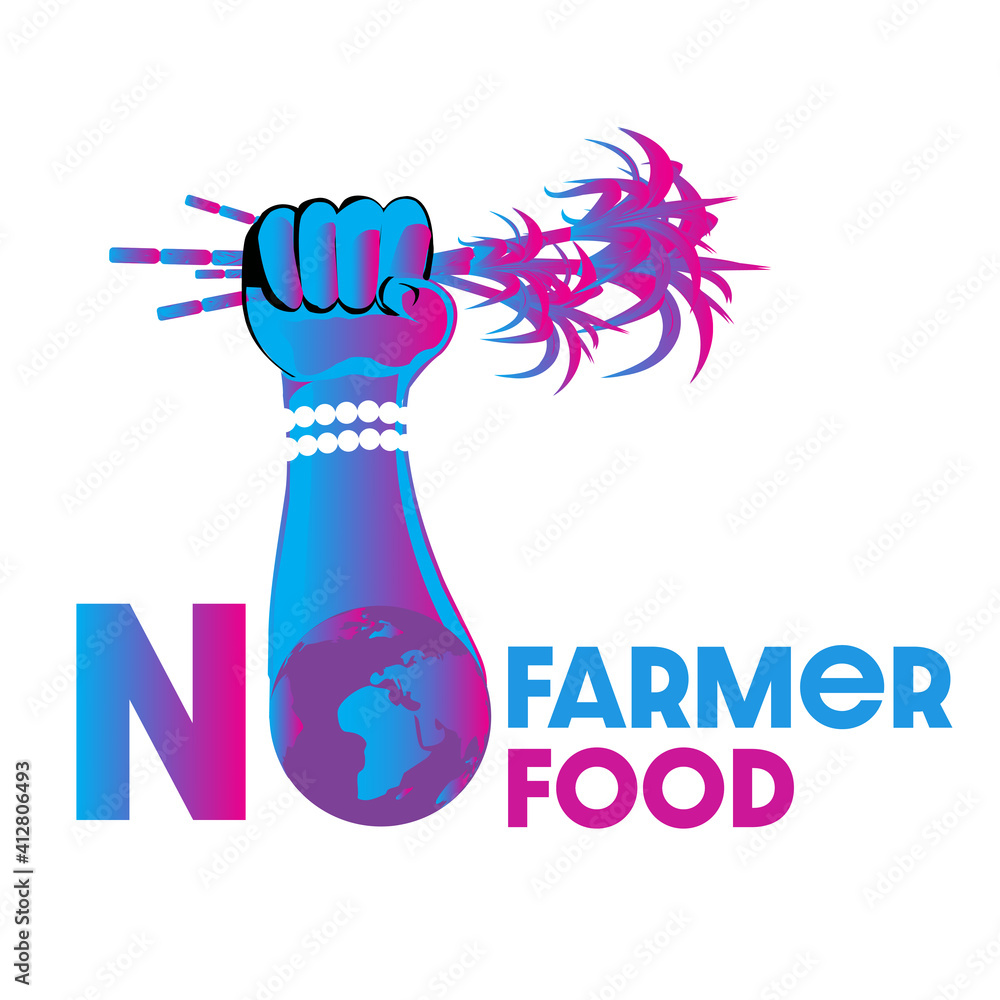 farmers protest concepts: The human hand or Farmer hand holding a cane ...