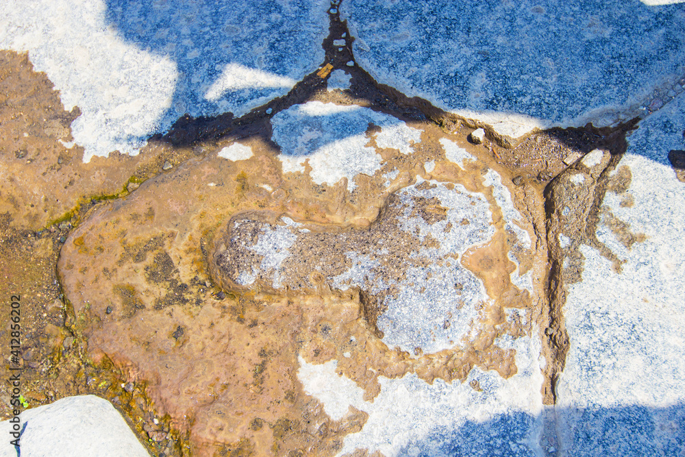A stone penis carved on the street of Pompeii, pointing the way to the ...