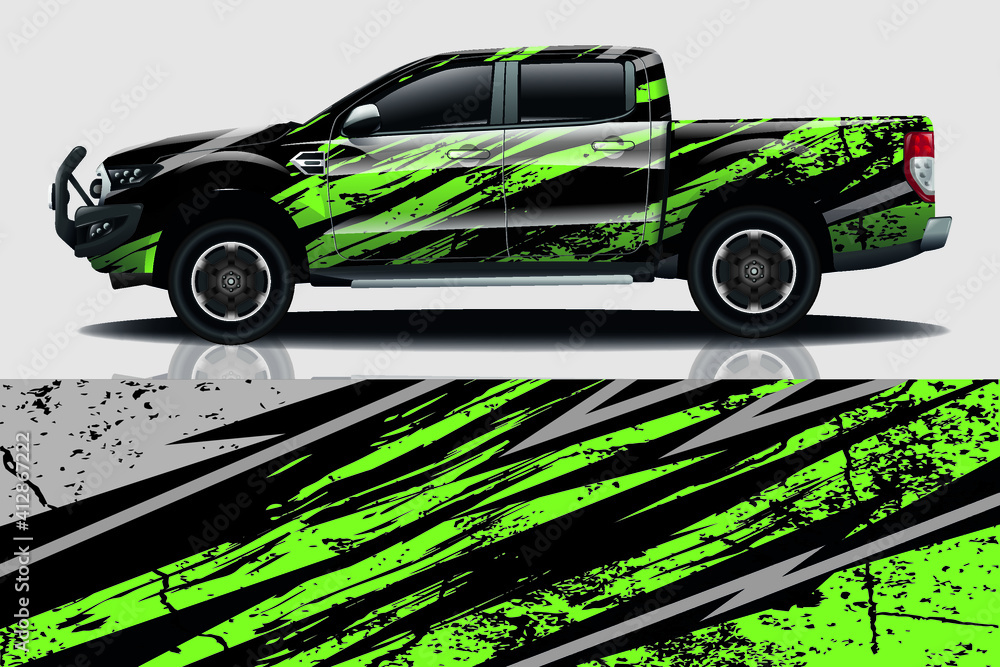 Car wrap graphic racing abstract background for wrap and vinyl sticker ...