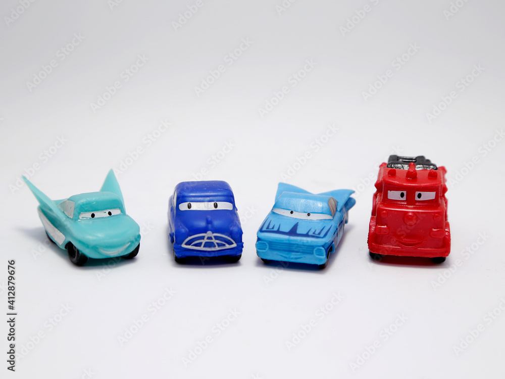 Pixar Cars movie. Cars. Lightning MCQUEEN and Crane Mate. Friends of ...