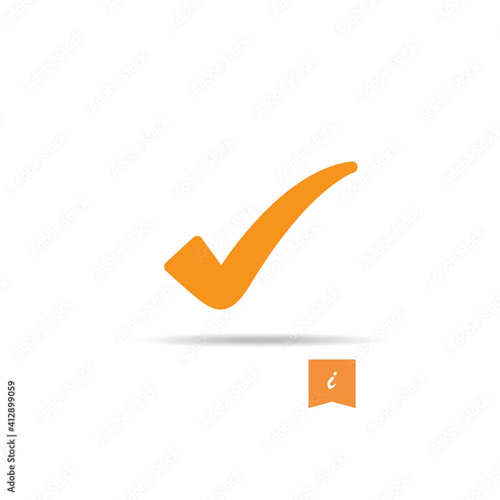 Check icon vector isolated on white background. Trendy check icon in ...