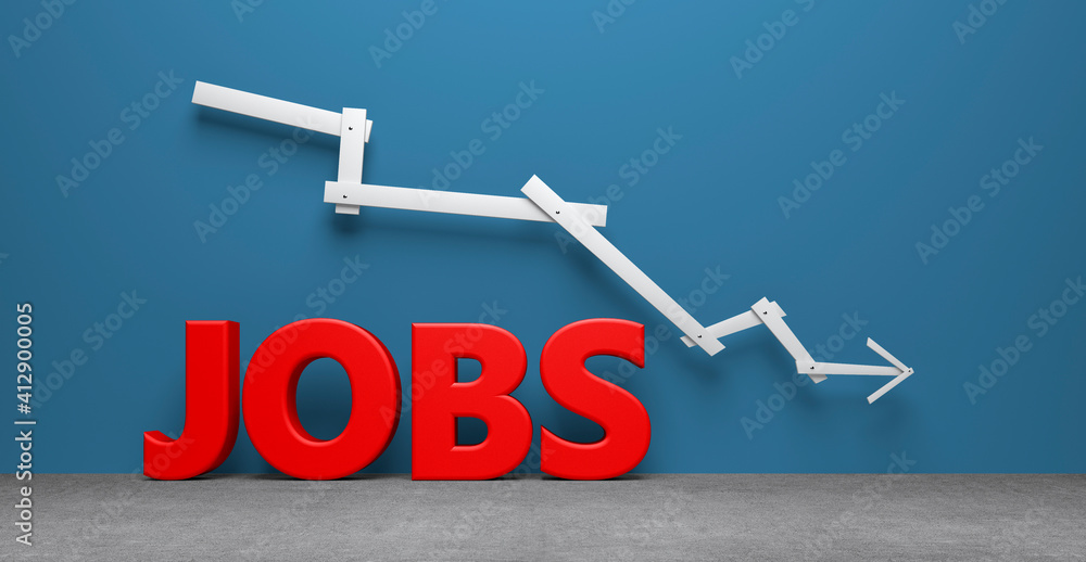 abstract symbol for business job as chart - 3D Illustration Stock ...