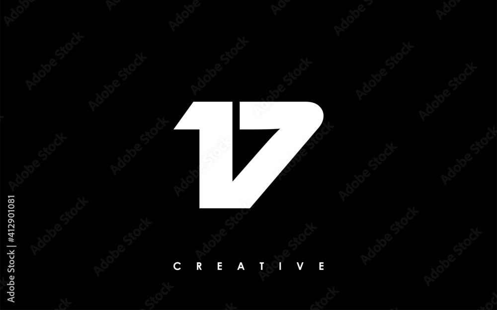 17 Letter Initial Logo Design Template Vector Illustration Stock Vector ...