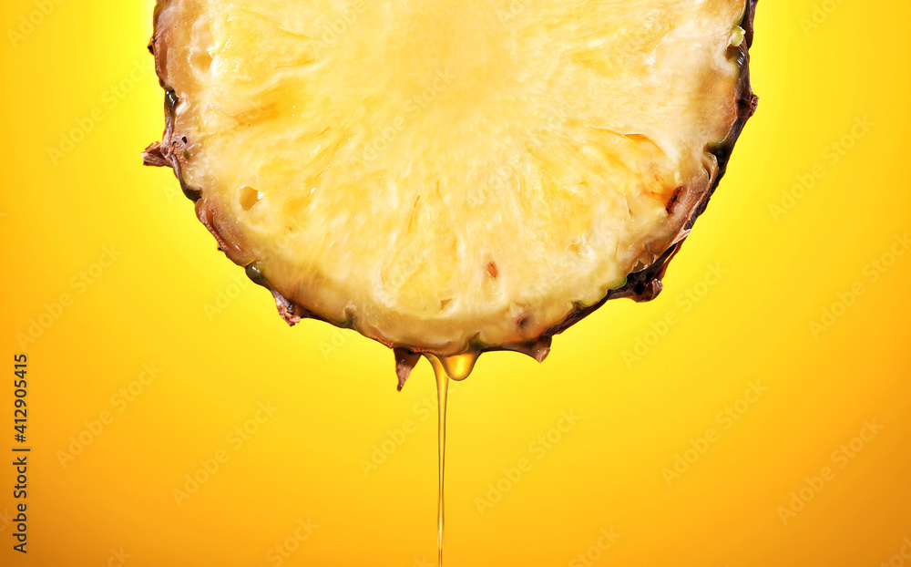 juicy pineapple slice Stock Photo | Adobe Stock