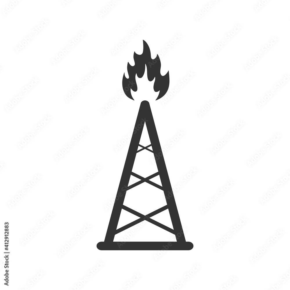 Oil rig icon. Pump jack sign. Oil drilling wells symbol. Vector ...