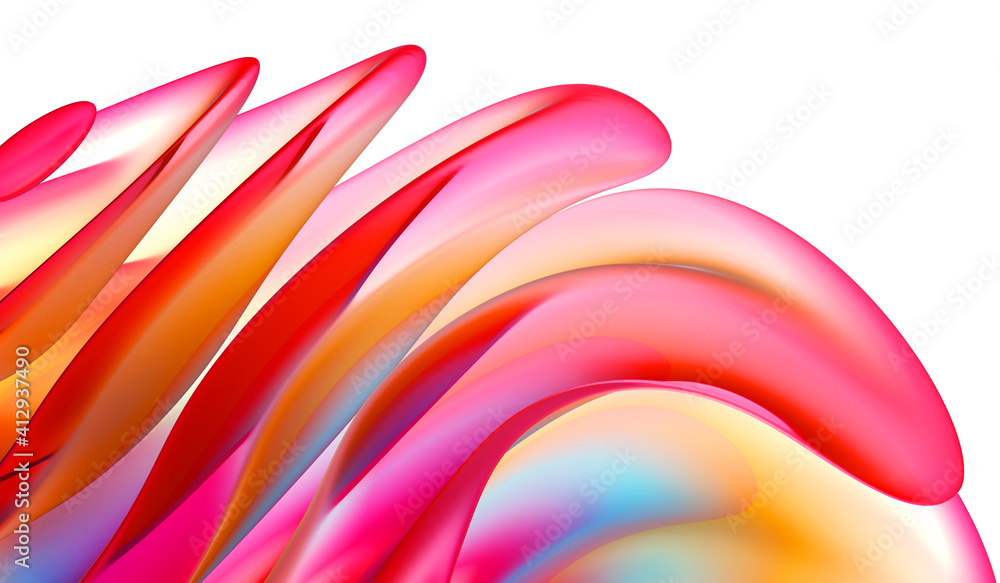 3d render of abstract art fashion 3d background with part of surreal ...