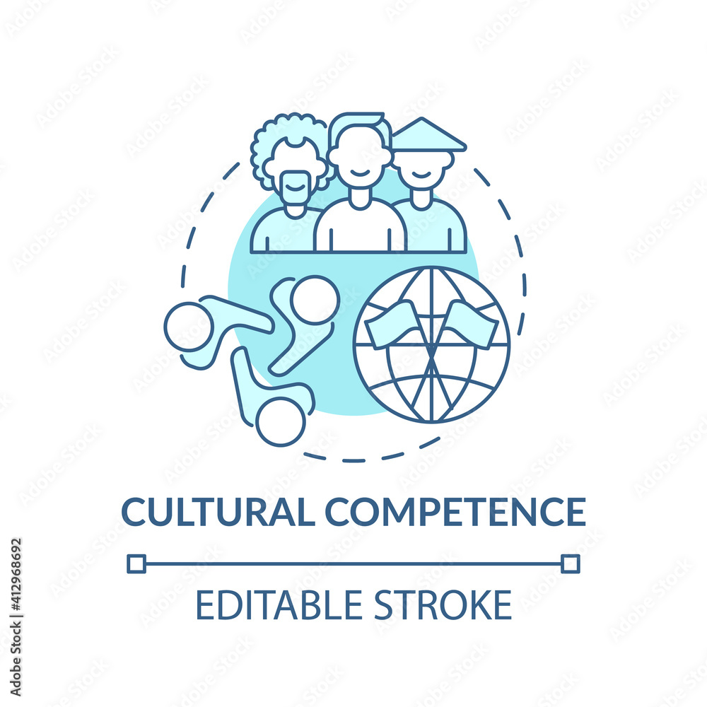Cultural competence concept icon. Language learning competence idea ... Cultural competence concept icon. Language learning competence idea ...