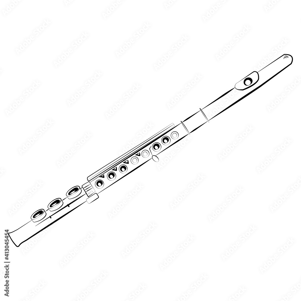 How To Draw Flute