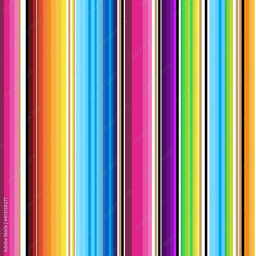 Serape seamless pattern of multicolored stripes in Mexican traditional ...