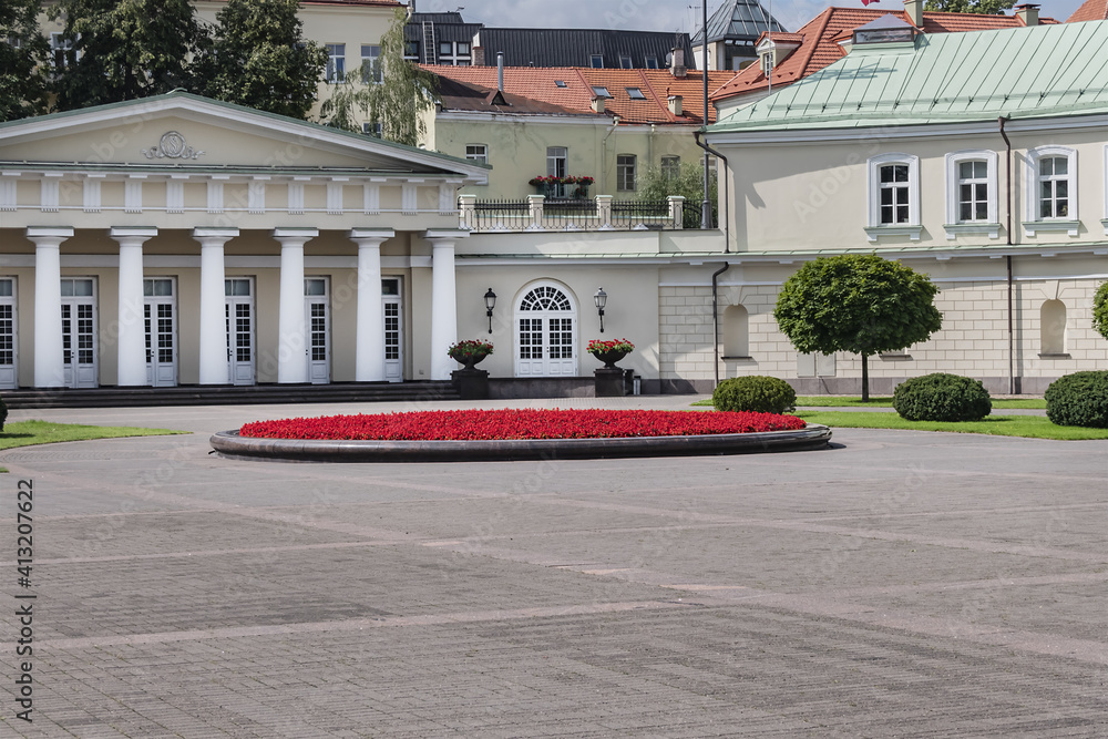 Presidential palace yard. Presidential palace - official office and ...