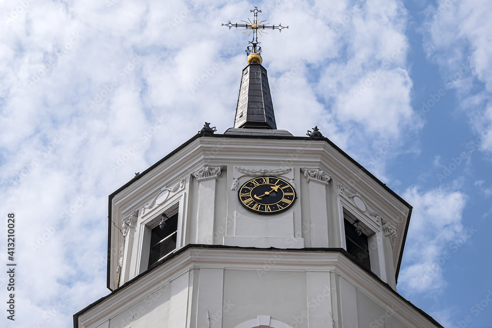 Cathedral Bell Tower (from XIII century) at Cathedral Square (Katedros ...