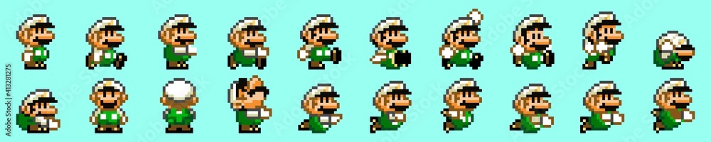 TASHKENT, UZBEKISTAN - NOVEMBER 9, 2020 Super Mario World pixelated ...