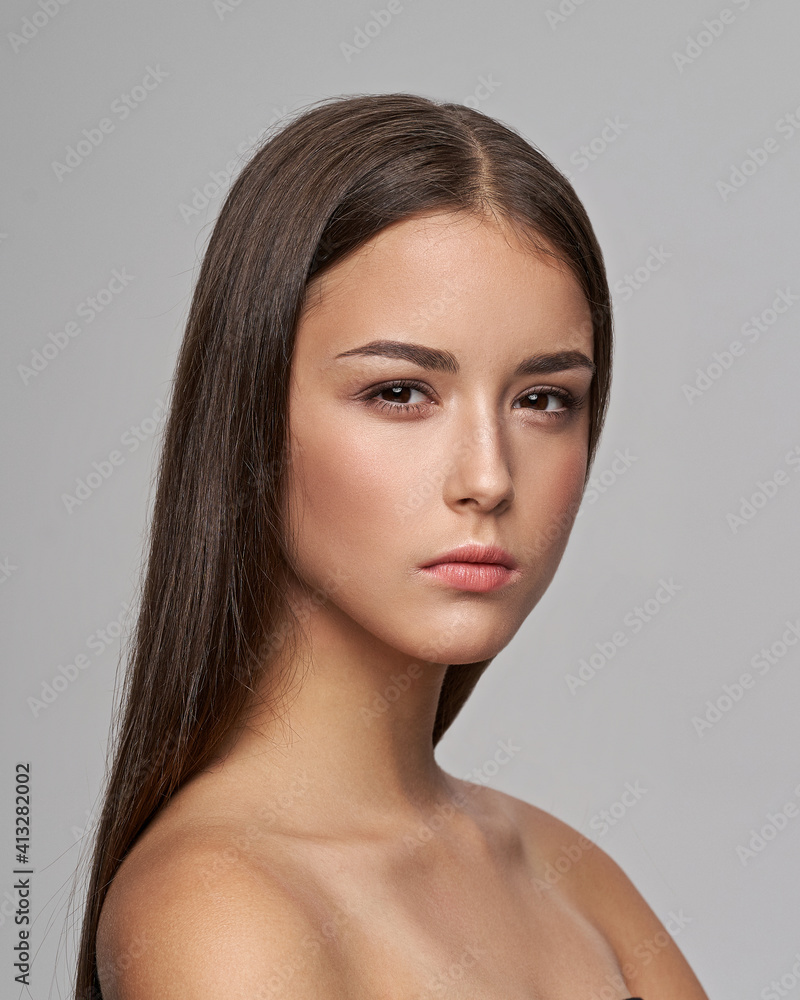 Woman Looking Straight Up