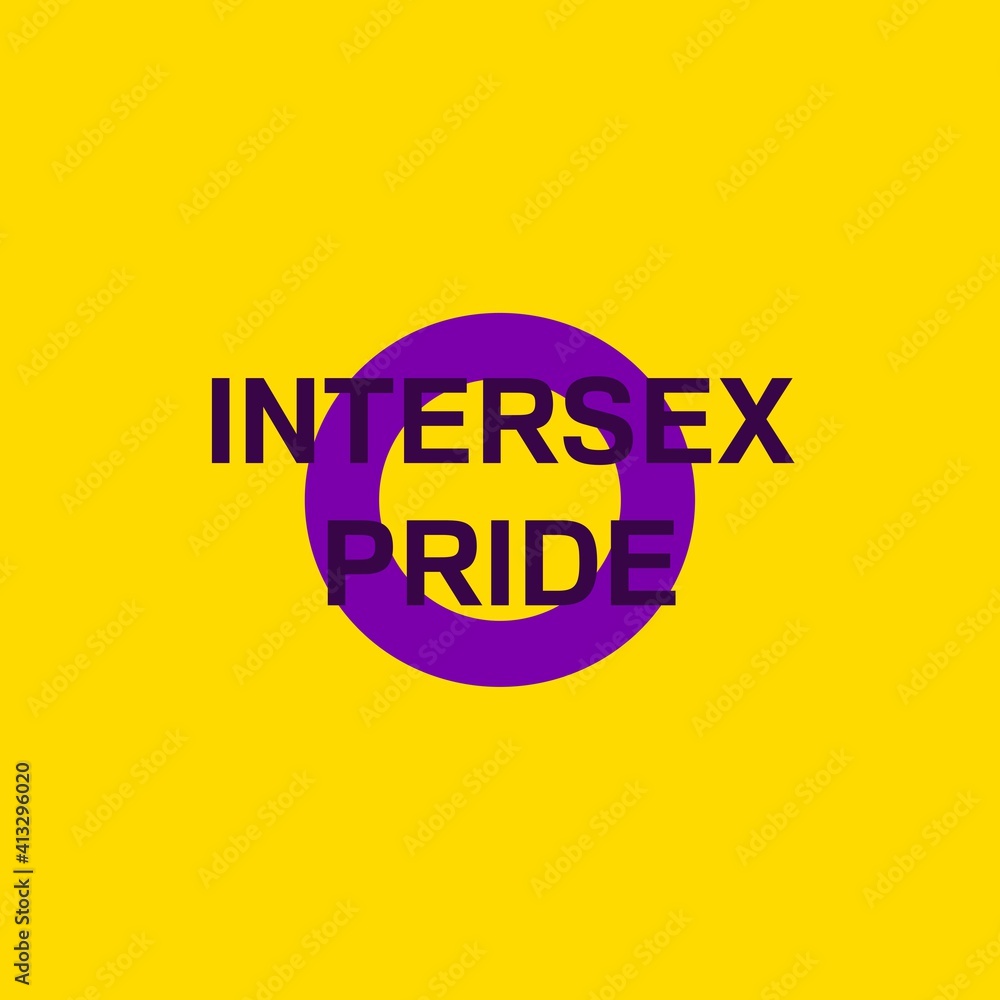 intersex pride flag colors for lgbtq community rights. Stock ...