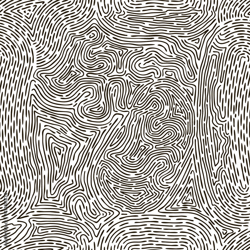 Fingerprint seamless pattern. Human thumb fingerprints lines, abstract ... Fingerprint seamless pattern. Human thumb fingerprints lines, abstract ...