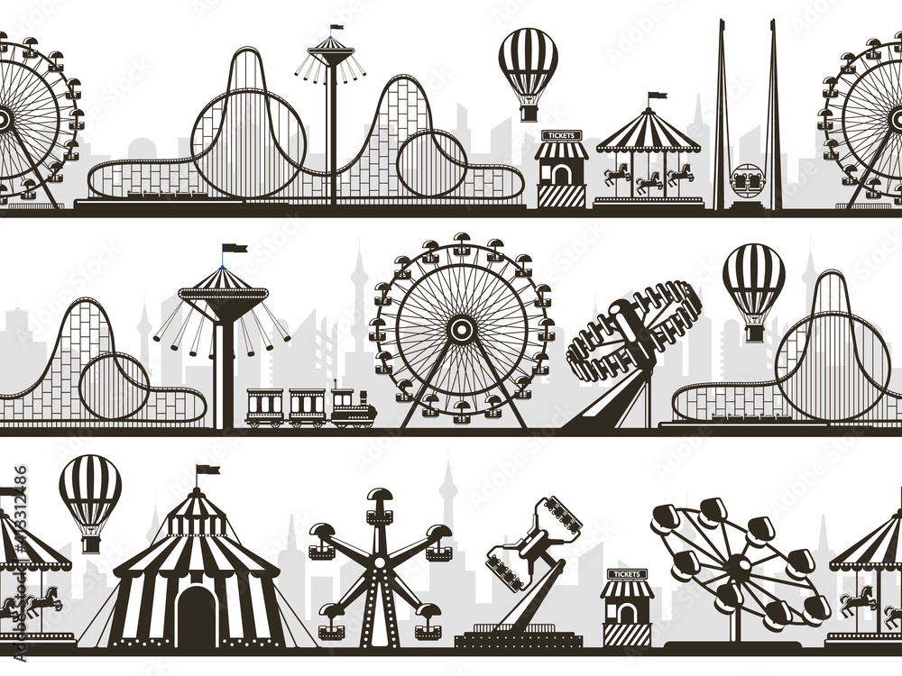 Roller Coaster Silhouette