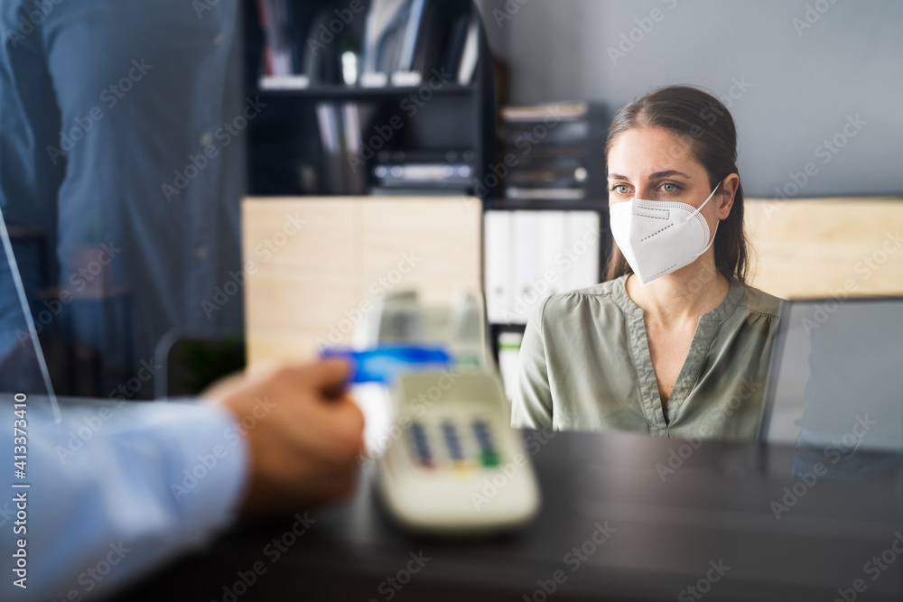 Contactless Hotel Reception Payment Stock Photo | Adobe Stock