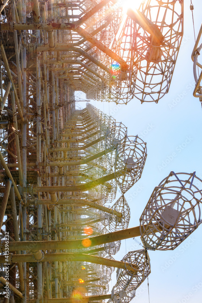 Ukraine, Pripyat, Chernobyl. Duga-1 radar array. Stock Photo | Adobe Stock