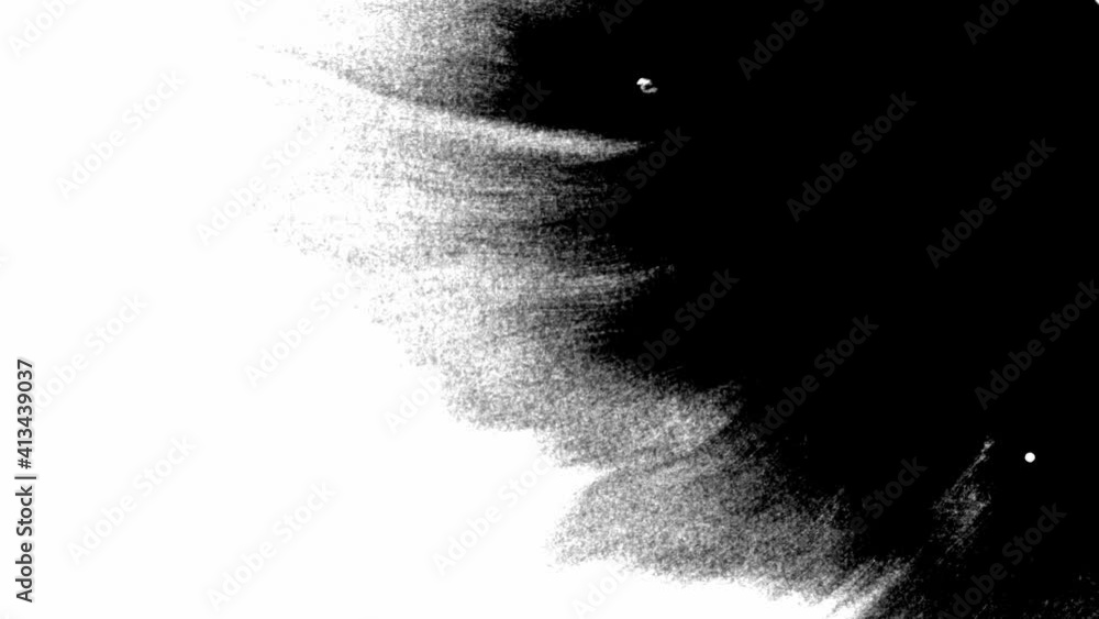 Ink bloom. Beautiful black watercolor ink drops transition Stock Video ...