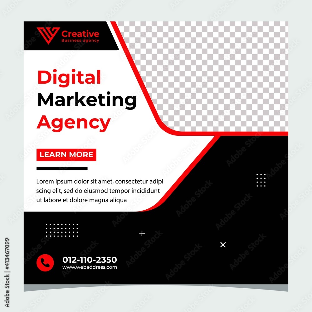 digital marketing expert social media post design template. digital ...