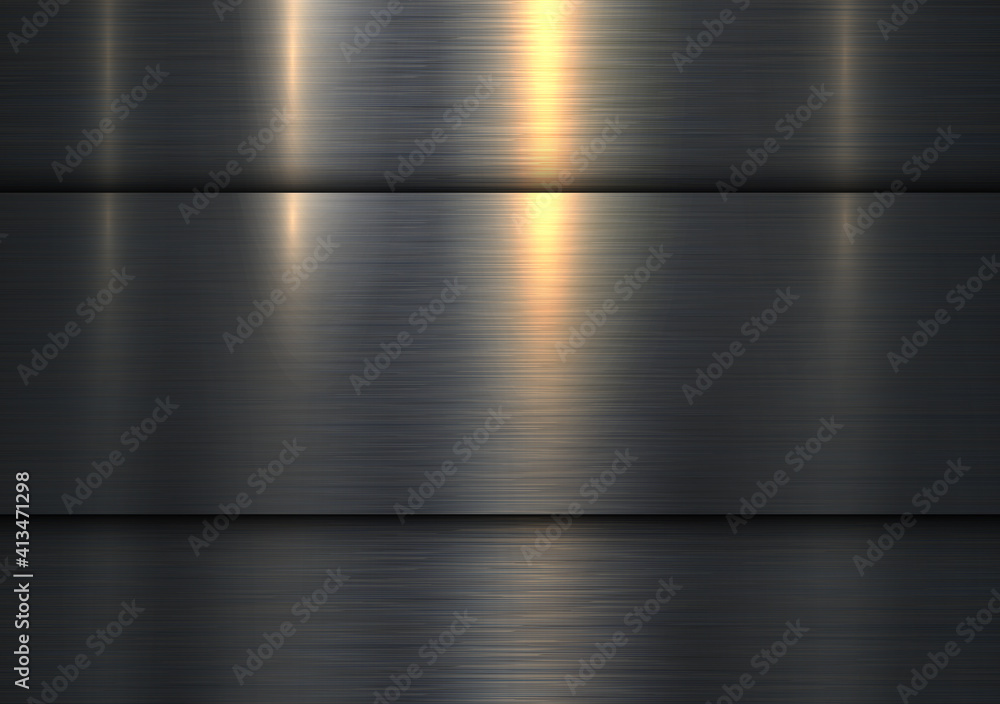 Dark 3D background, metallic old structure, brushed metal texture ...
