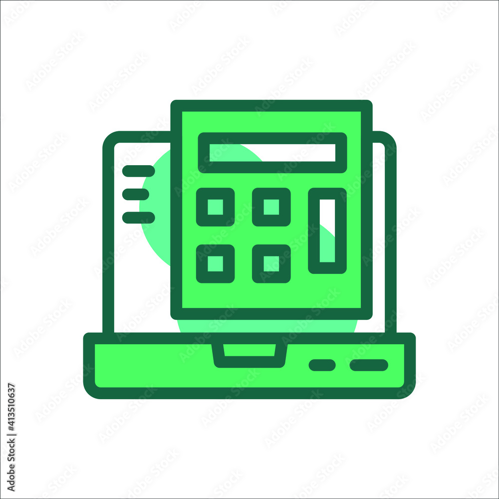 Vetor de Garis besar ikon vektor untuk web dan mobile. Stroke 2 piksel ...