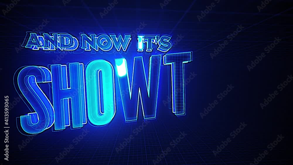 And Now It's Showtime Intro Background With Light Flares/ 4k animated ...